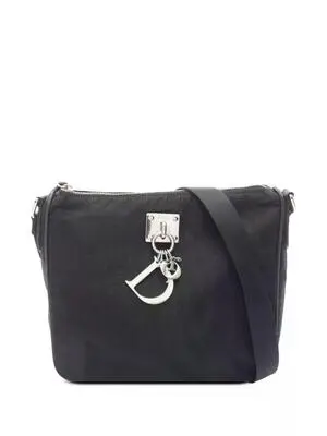 Dior 2000-2026 Diorissimo Trotter Canvas Crossbody Bag - Black