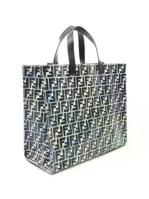 Fendi 2010-2026 Joshua Vides Zucca Coated Canvas Cloudy Shopper Satchel