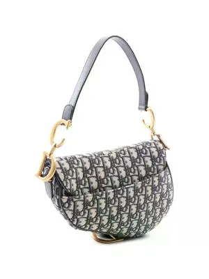 Dior 2010-2026 Oblique Canvas Saddle Bag Shoulder Bag