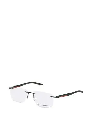 Porsche Design Rimless Rectangle-frame Glasses - Black