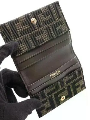 Fendi 2000-2010 Zucca Canvas Case Card Holder