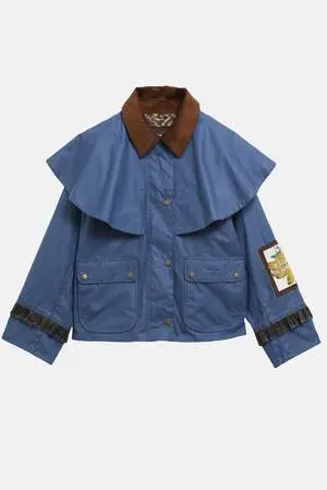 Barbour X Farm Rio Giacca Venosa Wax - Blu