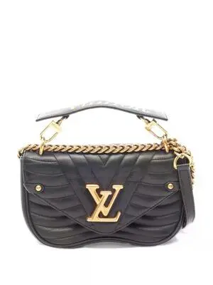 LOUIS VUITTON 2018 New Wave Chain Shoulder Bag - Black