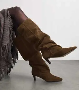 Sandro Suede Slouchy Knee-high Boots 55
