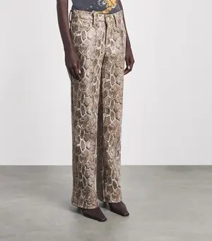 MOTHER The Maven Sneak High-rise Straight Jeans