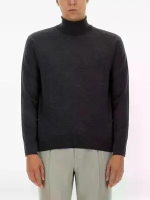 Etro Turtleneck With Embroidery - Grey