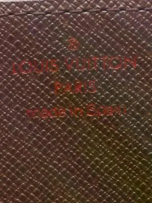 LOUIS VUITTON 2003 Damier Ebene Card Holder