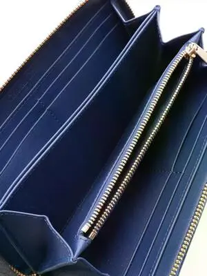 Dior 2000-2026 Lambskin Cannage Zip Around Wallet Long Wallets
