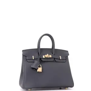 Hermès Birkin Handbag Verso Swift With Permabrass Hardware 25