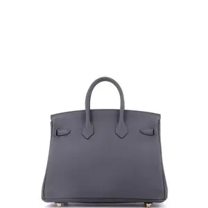 Hermès Birkin Handbag Verso Swift With Permabrass Hardware 25