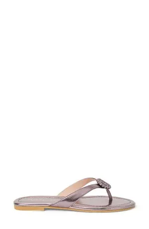 Jack Rogers Roxy Leather Flip Flop - Anthracite