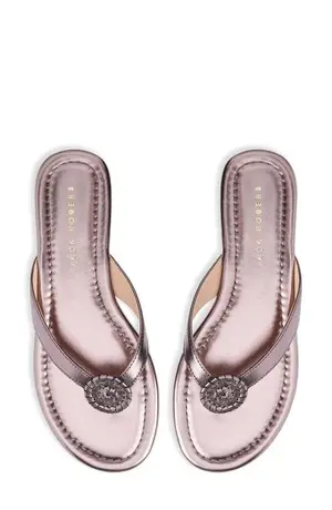 Jack Rogers Roxy Leather Flip Flop - Anthracite