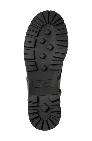 Dkny Rixie Faux Leather Combat Boot - Black