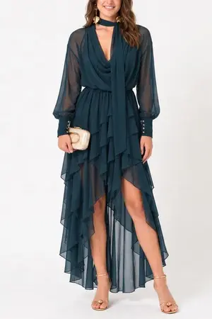 Rachel Rachel Roy Maurguerite Ruffle Maxi Dress