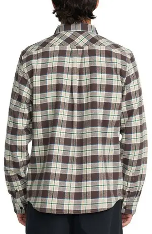 Rvca Hughes Plaid Flannel Shirt