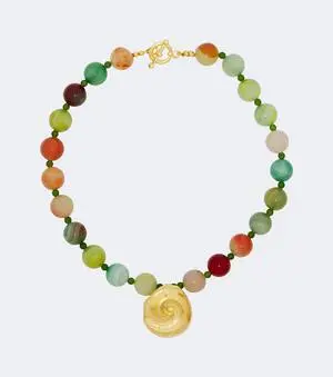 YSSO Cote 24kt -plated Beaded Necklace - Gold