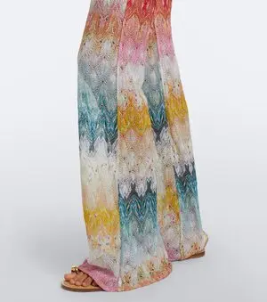 Missoni Lamé Sheer Open-back Jumpsuit