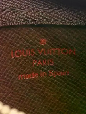 LOUIS VUITTON 2007 Damier Ebene Key Pouch Coin Pouch