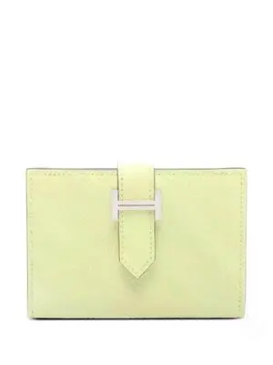 Hermès 2021 Mini Chevre Mysore Bearn Case Card Holder - Green