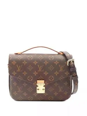 LOUIS VUITTON 2021-2026 Monogram Pochette Metis Satchel - Brown