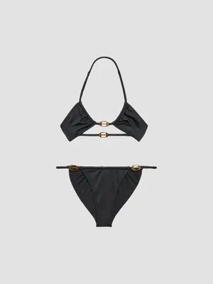 Balenciaga Bb Buckle Bikini - Black