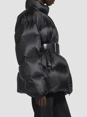 Balenciaga Belted Hourglass Short Puffer