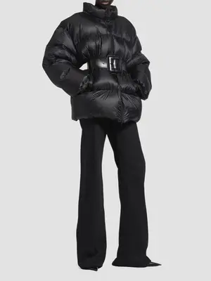 Balenciaga Belted Hourglass Short Puffer