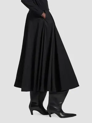 Balenciaga Godet Maxi Skirt