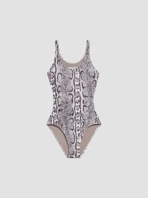Balenciaga Python Swimsuit - Grey