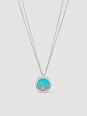 Chopard Happy Diamonds Happy Sport 18k Two-tone Gold, 0.35 Tcw Diamond & Onyx Starfish Pendant Necklace - Multi