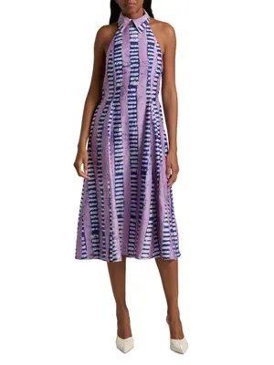 BUSAYO Aderoju Cotton Halter Midi-dress