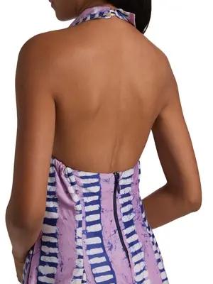 BUSAYO Aderoju Cotton Halter Midi-dress