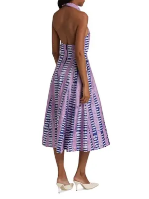 BUSAYO Aderoju Cotton Halter Midi-dress
