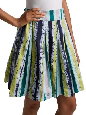 BUSAYO Kolawole Striped Cotton Skirt