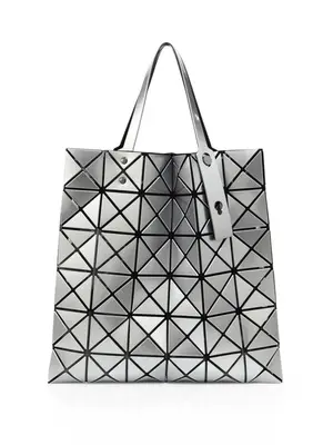 Issey Miyake Lucent Basic Faux Leather Tote - Silver