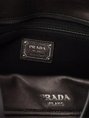 Prada Route Leather Tote Bag