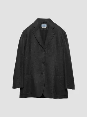 Prada Wool Single-breasted Blazer - Grey