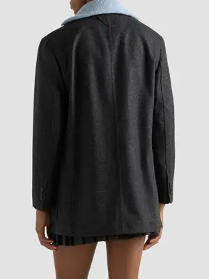 Prada Wool Single-breasted Blazer