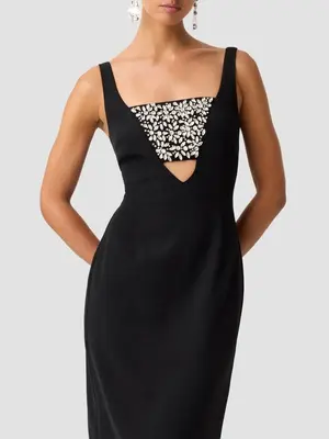 Ramy Brook Kessley Embellished Sheath Midi Dress