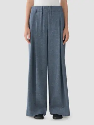 Lafayette 148 New York Astor Pleat-front Wide-leg Pants