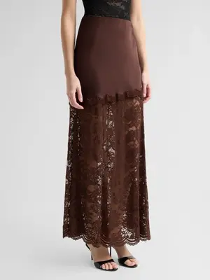 Generation Love Perrine Lace Combo Slip Skirt