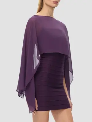 Herve Leger Bellamy Scarf Mini Dress