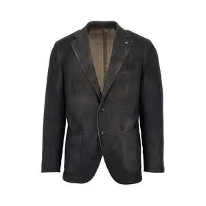 SANTANIELLO Wool-blend Destructured Jacket - Grey