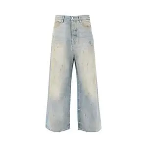 Amiri Used Effect Baggy Jeans - Blue