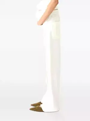 MEIMEIJ Elasticated-waistband Wide-leg Trousers