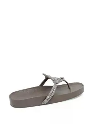 Tory Burch Miller Cloud Pavé Knotted Sandals