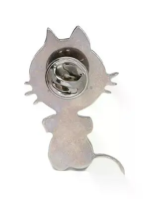 Marc Jacobs Cat-motif Brooch - Silver