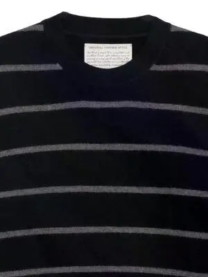 ORIGINAL VINTAGE Winston Striped Crew Neck Sweater