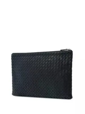 Bottega Veneta 2012-2026 Nappa Intrecciato Clutch Bag - Black