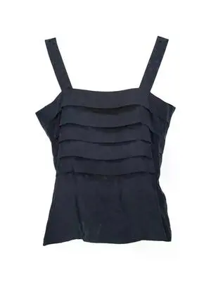 LOUIS FERAUD Polka Dot Tiered Top - Blue